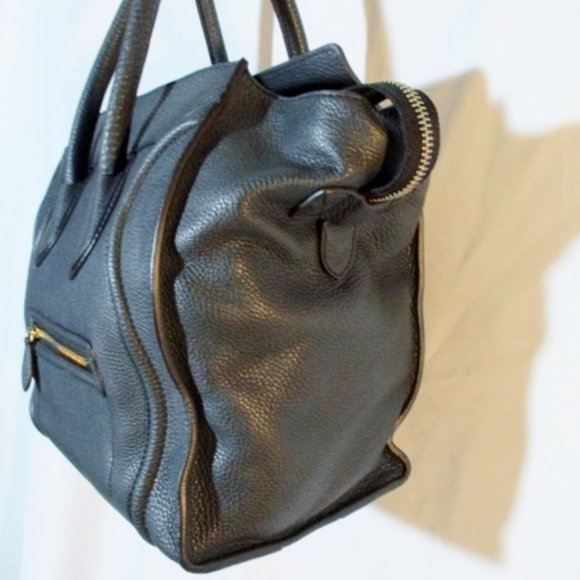 Celine | Bags | New Celine Mini Luggage Black Leather Tote Bag | Poshmark